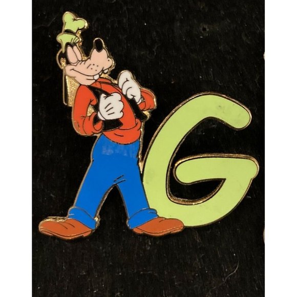 Disney | Accessories | Disney Alphabet Letter Pin G Goofy Pin | Poshmark